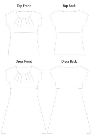 Kathryn Top & Dress Digital Sewing Pattern (PDF) | Itch to Stitch