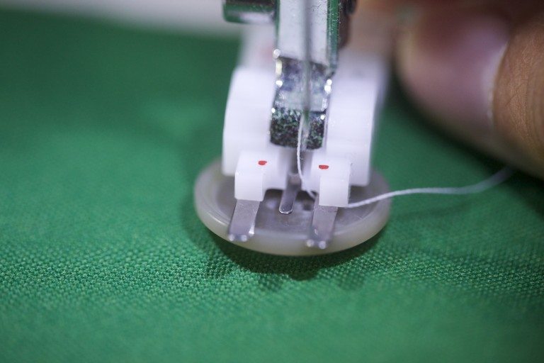 How to Sew a Button by Machine | Itch to Stitch
