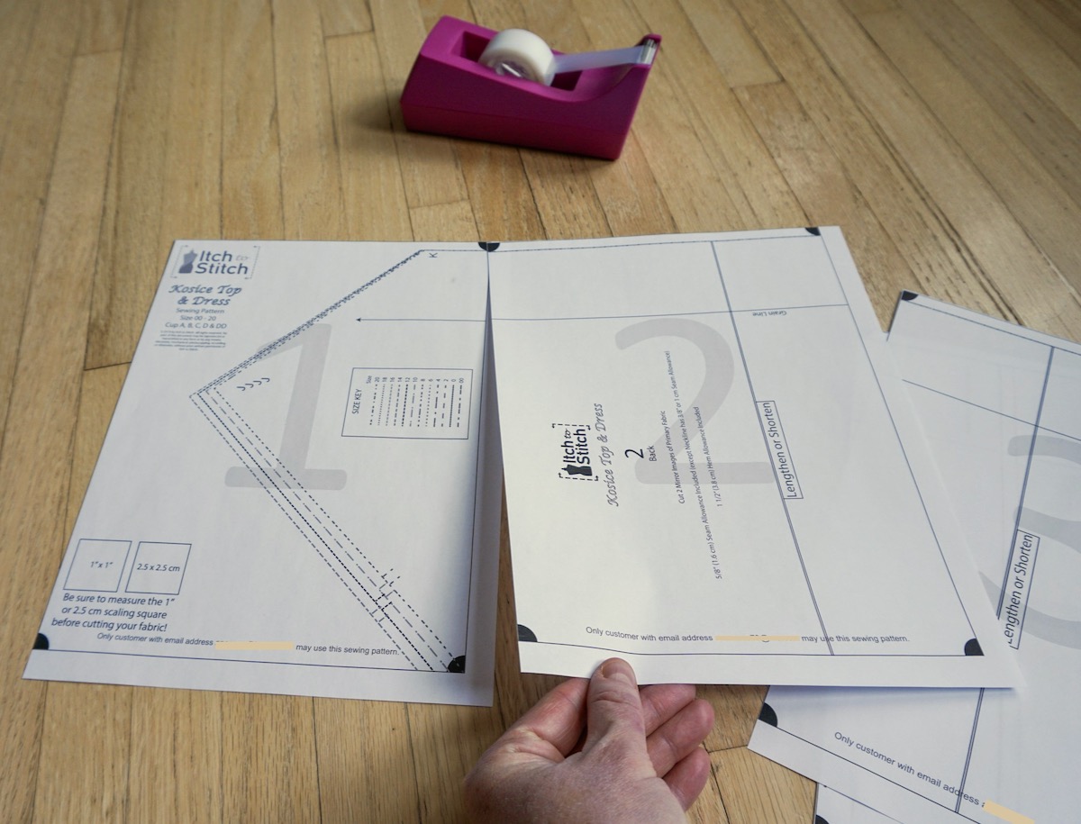 How to buy, download, print & assemble PDF Patterns—Part 5—Assemble at ...