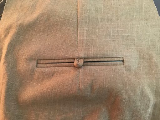 How to: Double Welt Pocket with Button & Button Loop on a Dart | Itch ...