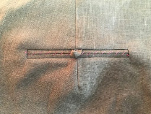 How to: Double Welt Pocket with Button & Button Loop on a Dart | Itch ...