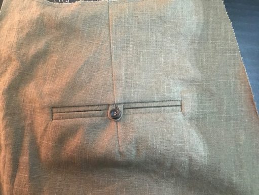 How to: Double Welt Pocket with Button & Button Loop on a Dart | Itch ...
